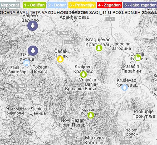 Čačak: Visoke vrednosti zagađujućih materija u vazduhu - Ozonpress ...